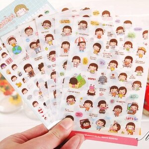 Momoi Sticker Ver 2 Set Korean Sticker Diary Sticker Deco Sticker Set 6 ...