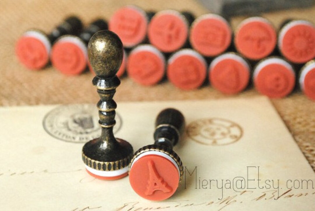 1 Piece Antique Metal Chess Stamp Rubber Stamp Seal Stamp Deco Stamp 15 ...