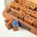 Vintage Alphabet Stamp Set Wooden Rubber Stamp Set Diary Stamps ...