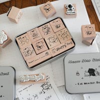 Cute Wooden Stamp | Rubber Stamps, Jellyfish, Sakura Ghost - Etsy