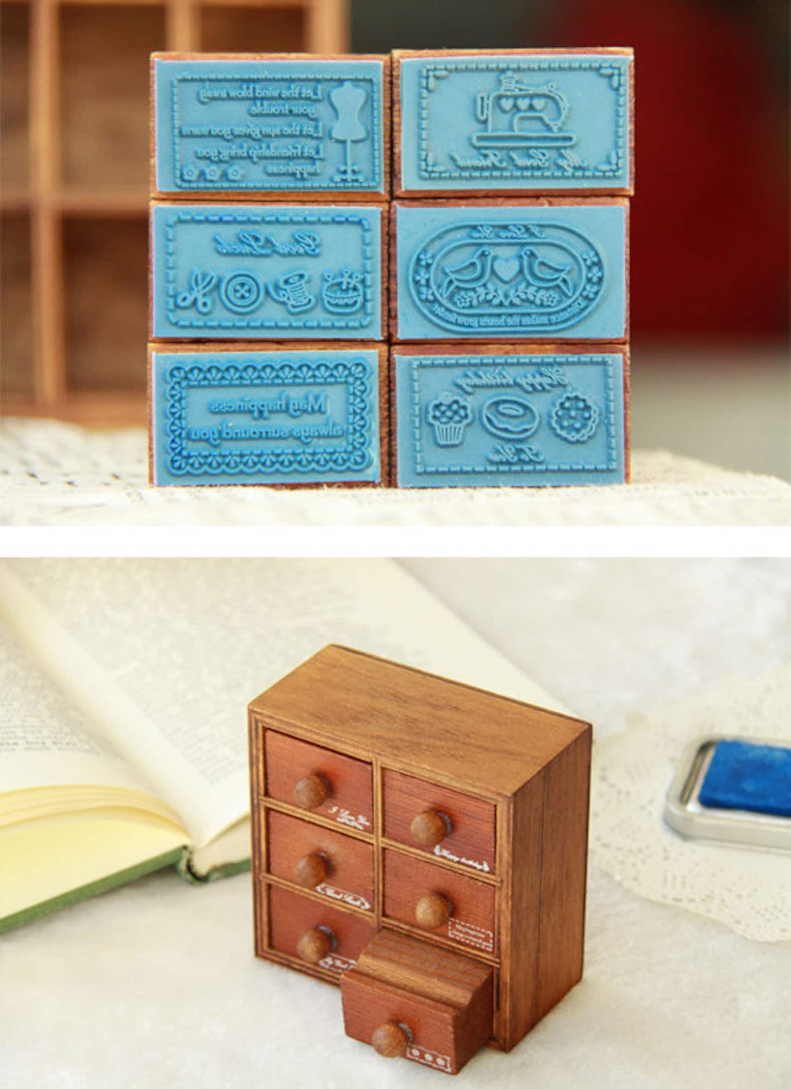 Vintage Drawer Stamps Rubber Stamp Korean Stamps-em62484 - Etsy