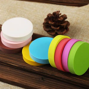 Colorful Round Rubber Block - DIY Rubber Stamp - Handcraft Stamp Rubber ...