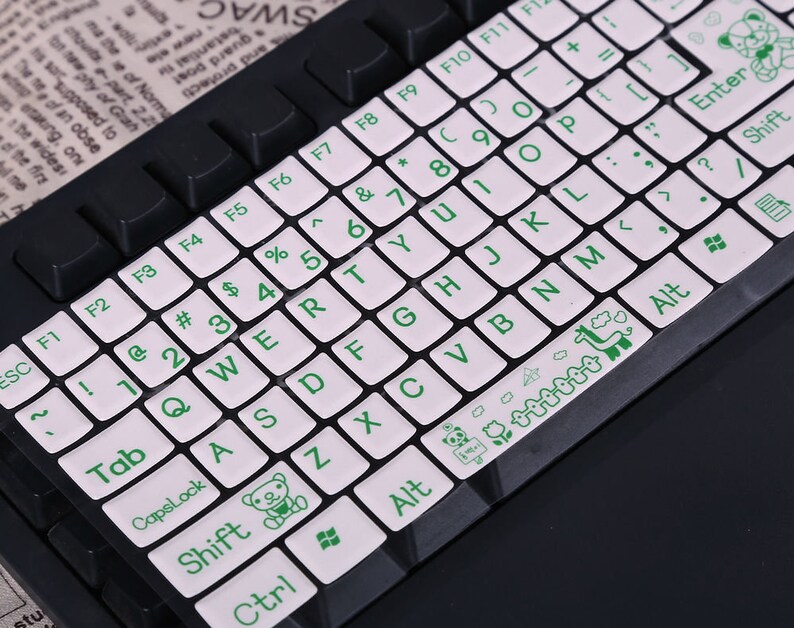 Foam Keyboard Sticker DIY 3D Desktop Keyboard Decal Common Use - Etsy