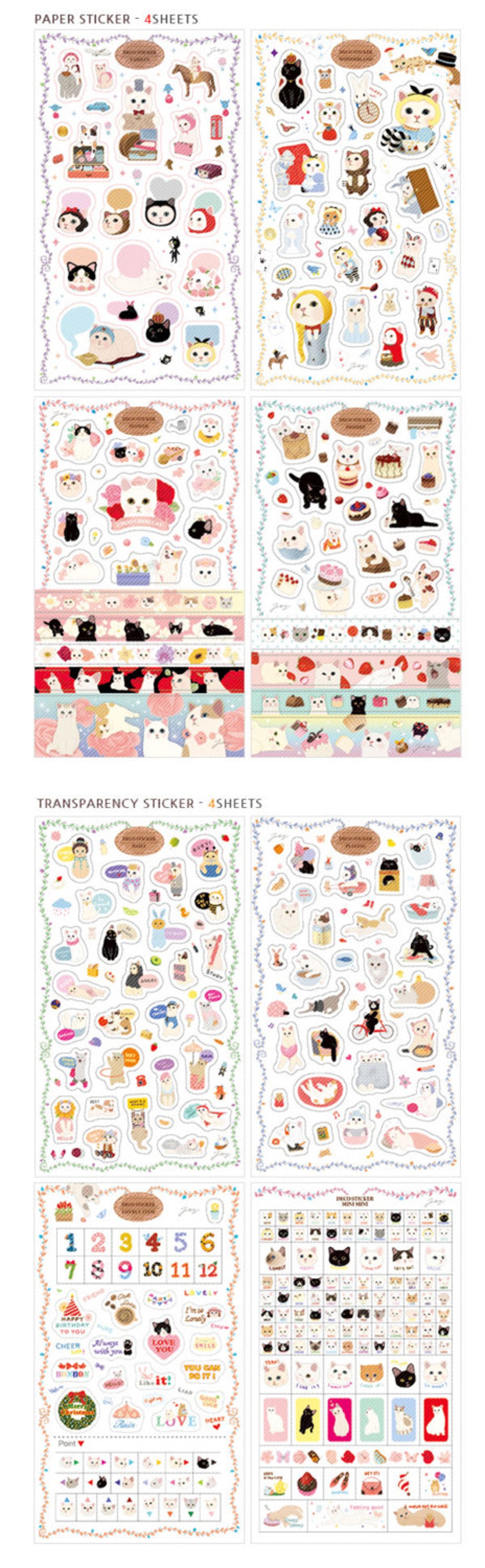 Choochoo Cat Sticker Pack Ver 3 Deco Sticker Korean | Etsy