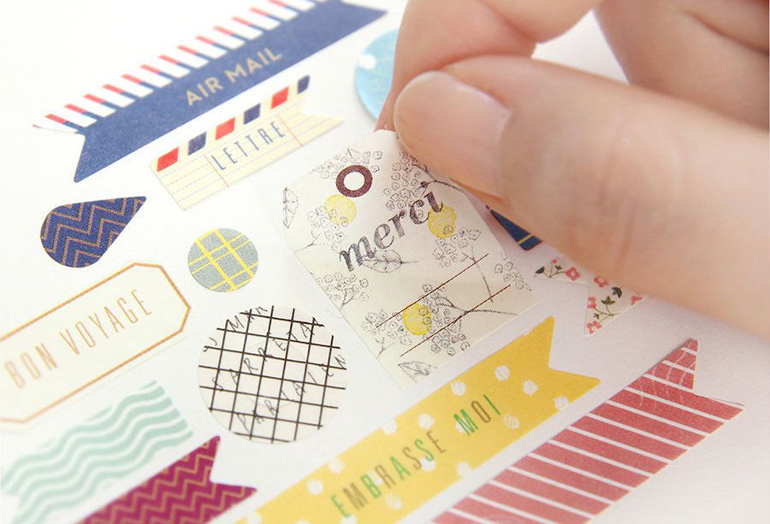 Petit Deco Sticker Ver 3 Masking Sticker Diary Sticker | Etsy
