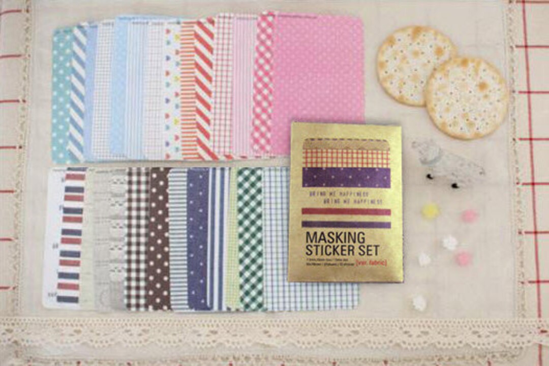 Masking Sticker Set - Deco Stickers - Paper Stickers - 27 Sheets ...