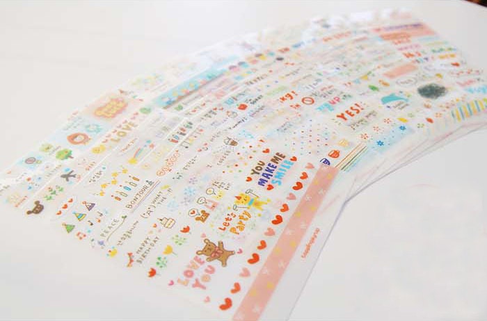 Drawing Market Sticker Set Deco Sticker Diary Sticker - Etsy