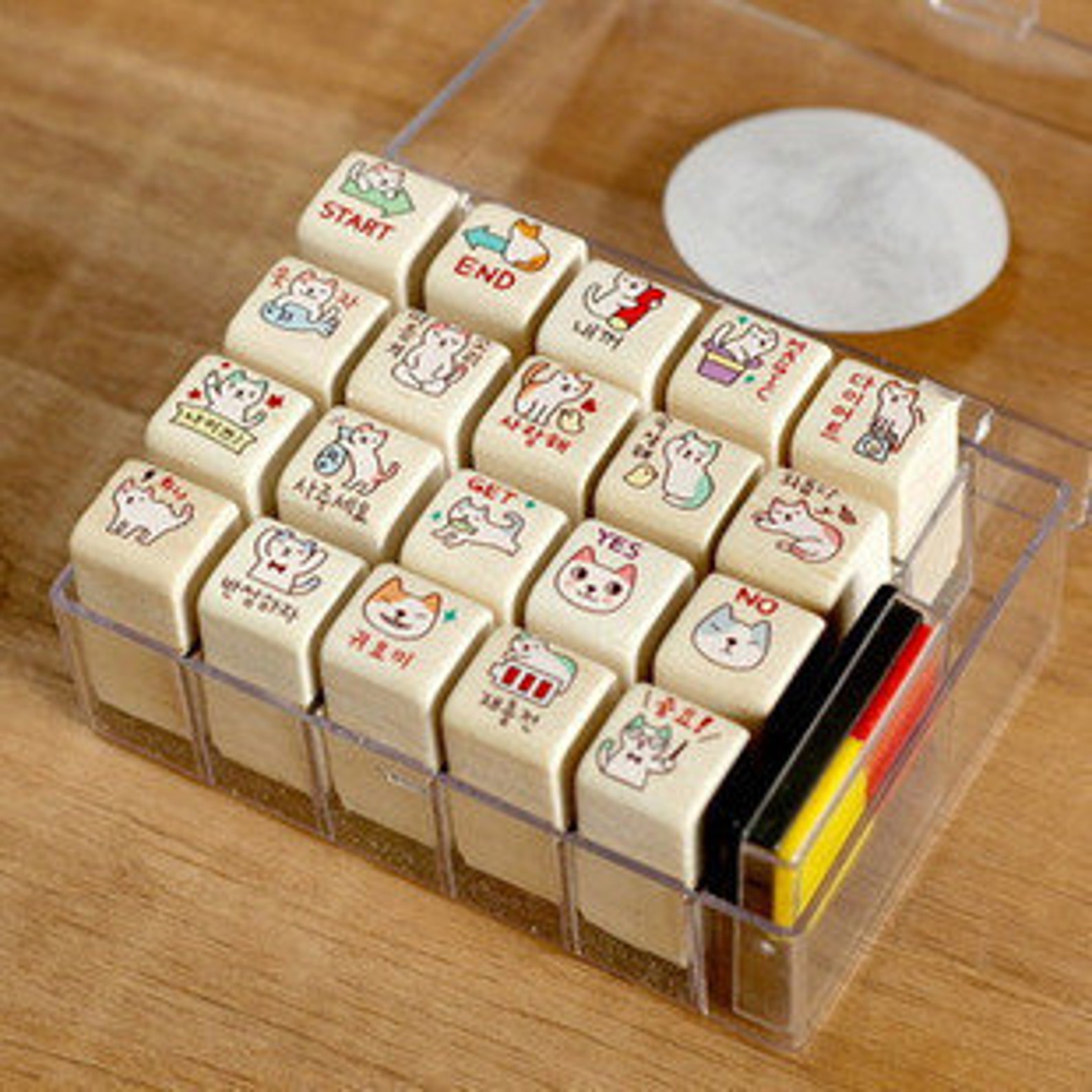 20 pcs Wooden Rubber Stamp Set Rubber Stamp Set Diary | Etsy