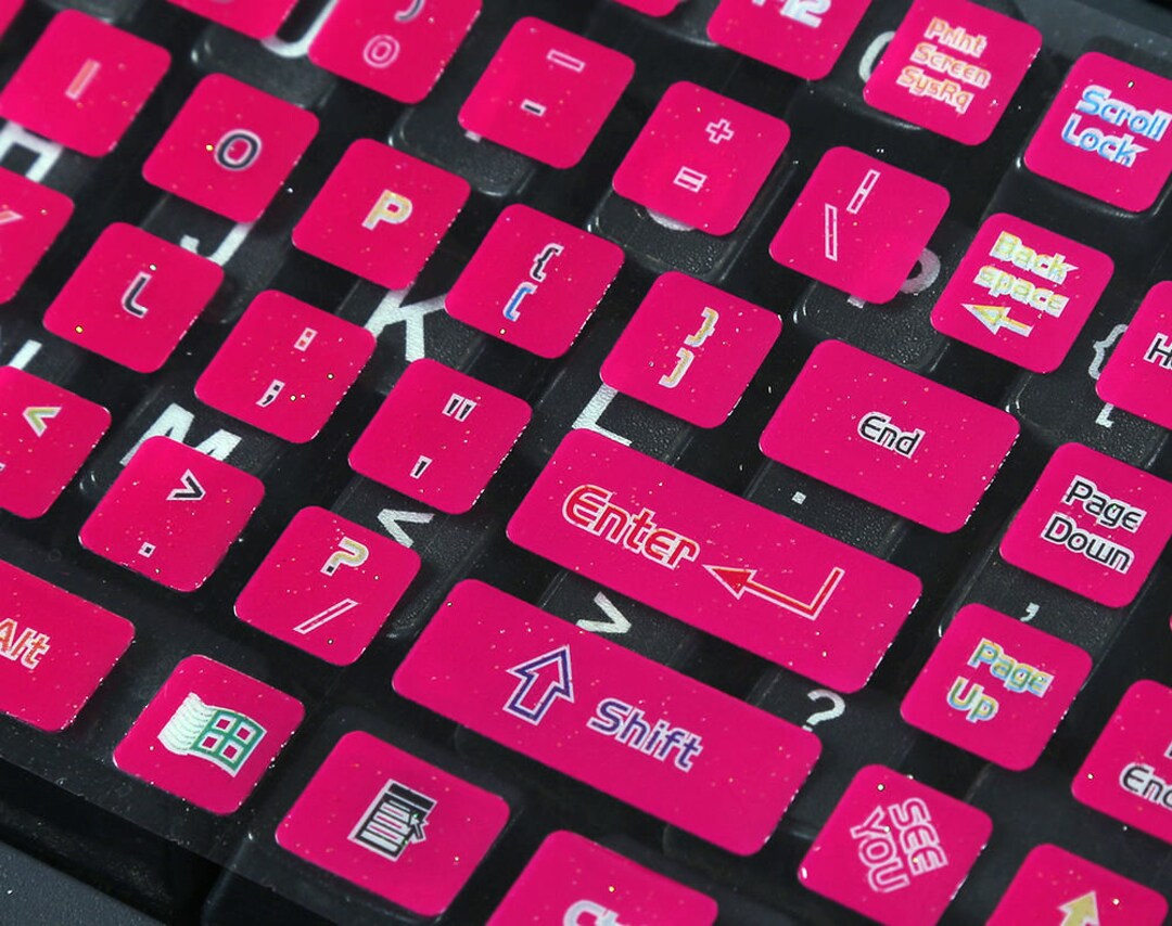 Red Epoxy Keyboard Stickers: DIY Mechanical Keyboard Decals - Etsy