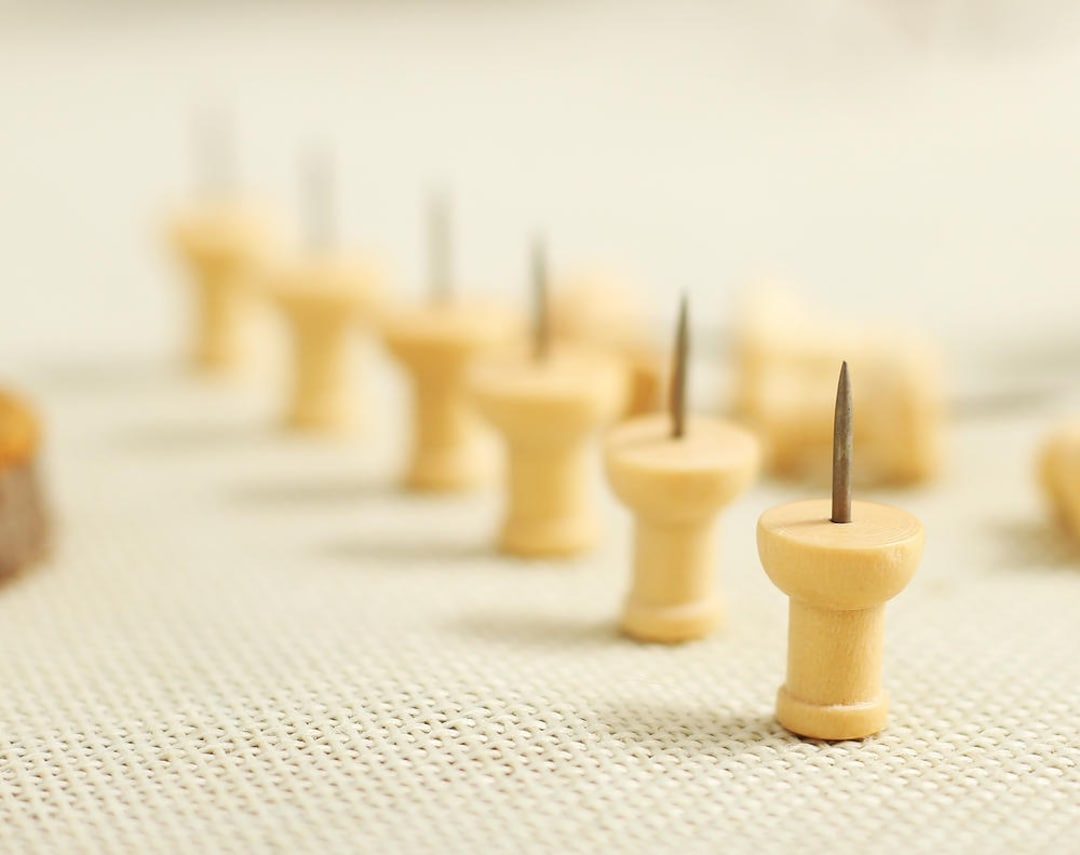20 Pcs Wooden Push Pins - Drawing Pin - Thumbtack - Etsy