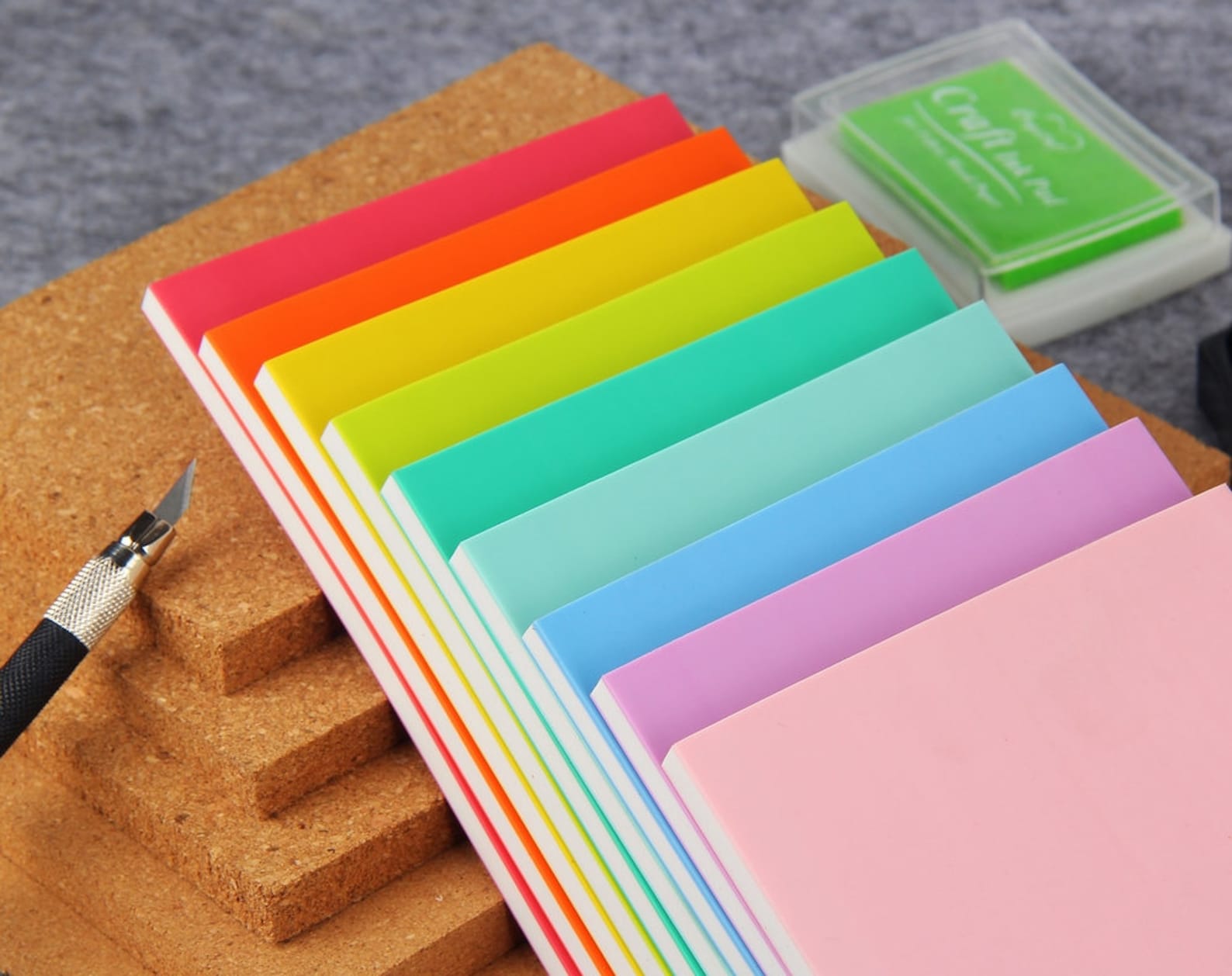 Rainbow Layer Rubber Block DIY Rubber Stamp Layer Rubber | Etsy