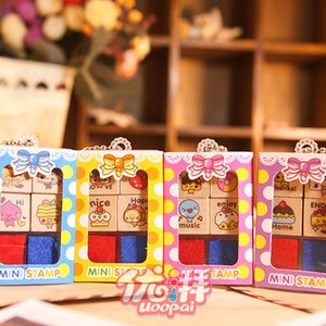 10% OFF Cake Stamps With Ink Pad Case Wood Stamp Rubber - Etsy