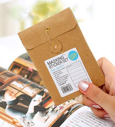 Masking Sticker Set Deco Stickers Paper Stickers 27 - Etsy