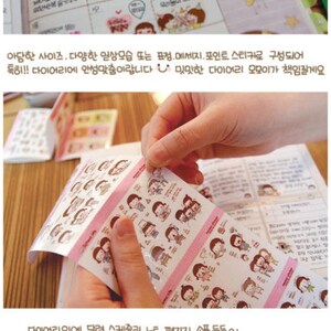 20 Sheets Momoi Stickers - Transparent Girl Sticker - Diary Sticker ...