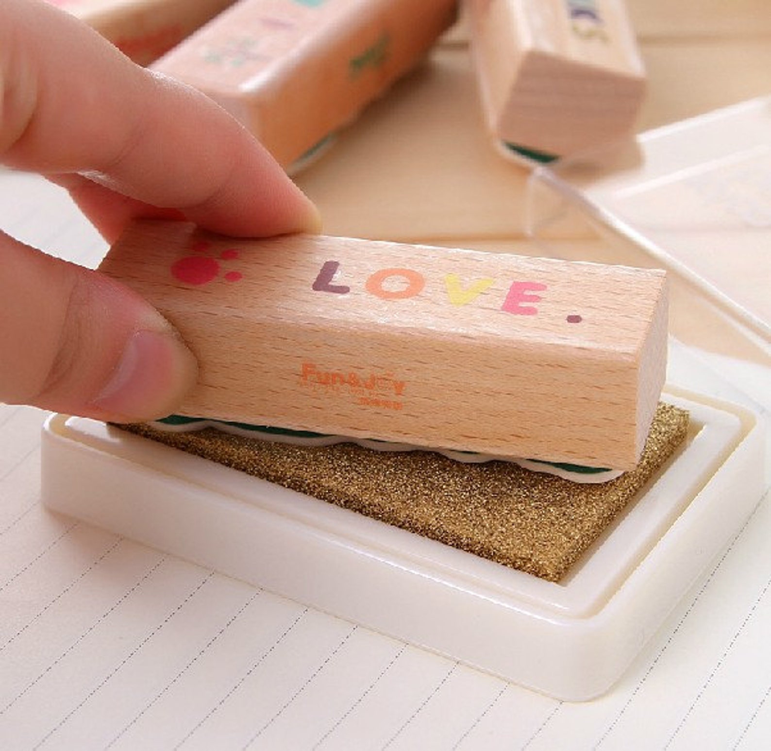 1 Piece English Mood Stamp - Rubber Stamp - Korean Stamp - Lace Stamp ...