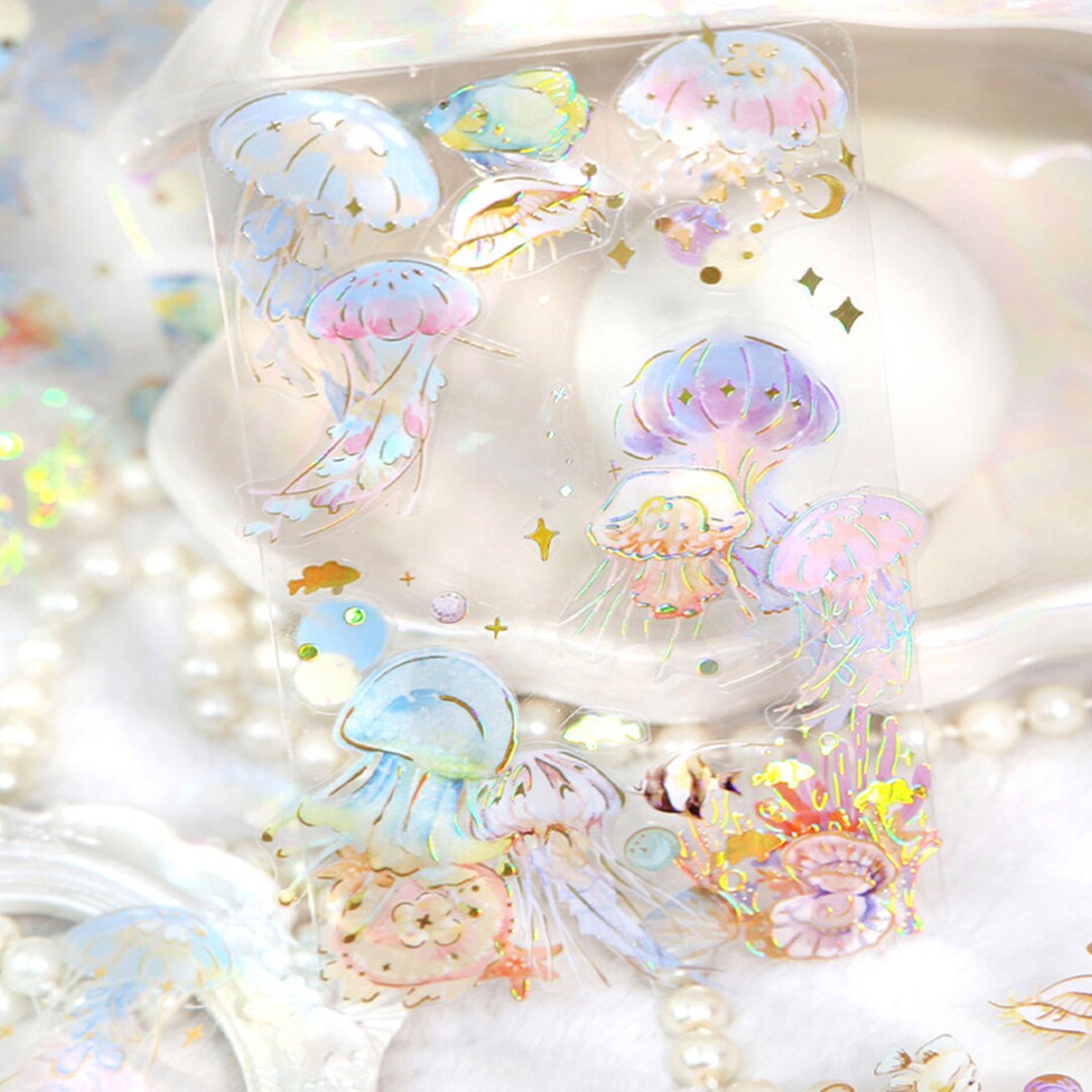 3 Sheets Colorful Ocean Stickers Cute Pretty Stickers Deco Stickers ...