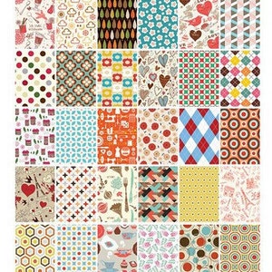 Pattern Style Lable Sticker Set Deco Sticker Diary Sticker - Etsy
