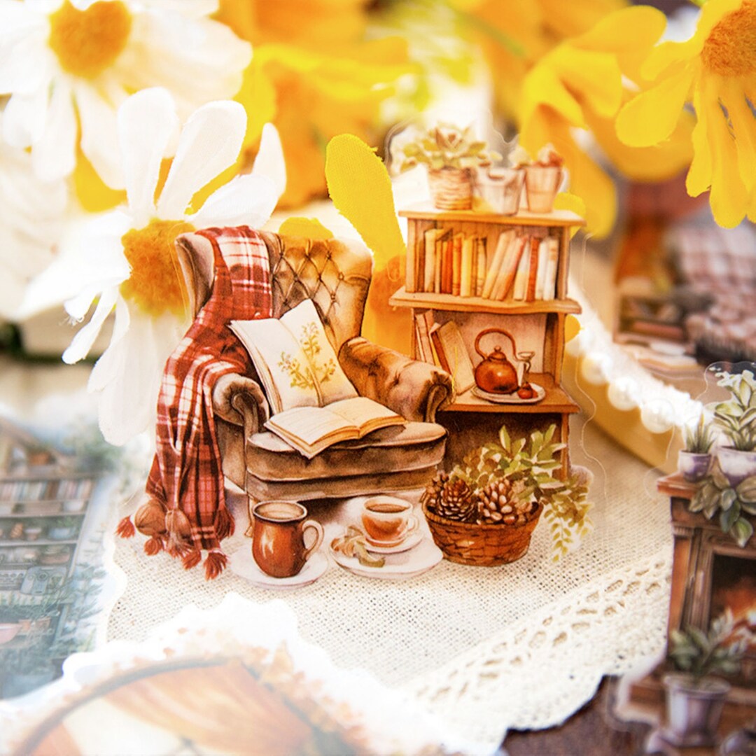 European Warm Cabin Stickers - Vintage Stickers - Deco Stickers - 10 ...