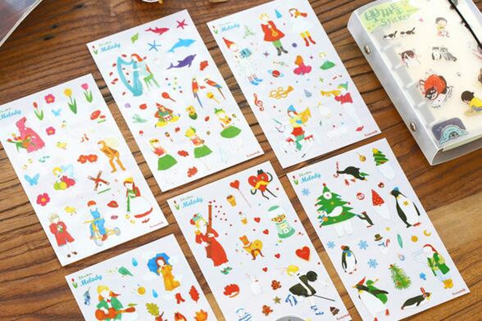 Melody Sticker PVC Sticker Lovely Sticker Deco Diary Korean | Etsy