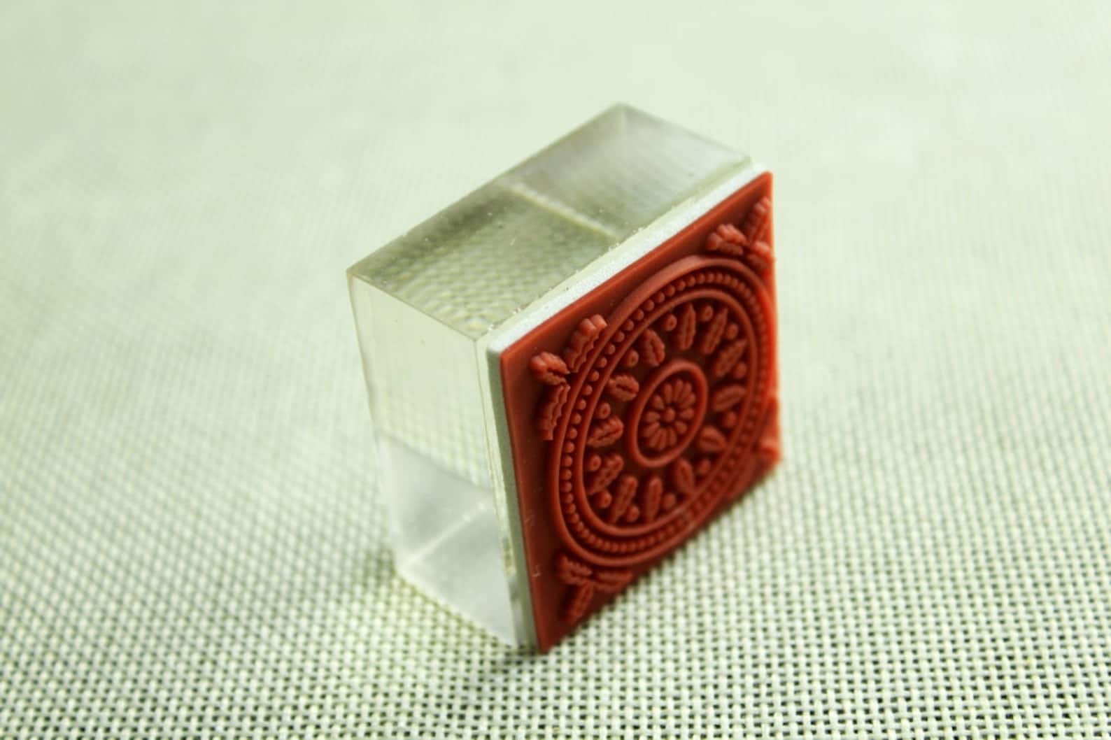 30% OFF 1 Piece Square Crystal Stamp Rubber Stamp Lace - Etsy