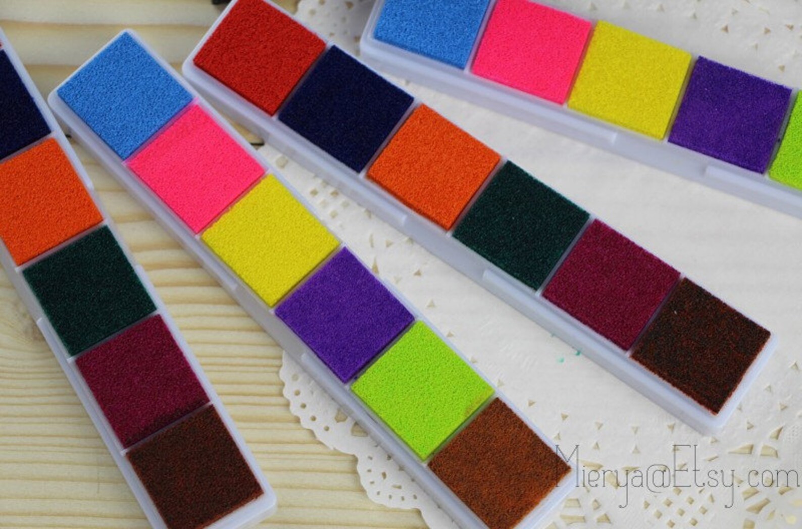 6 Colors Ink Pad Stamp Ink Stamp Pad 2 Styles - Etsy