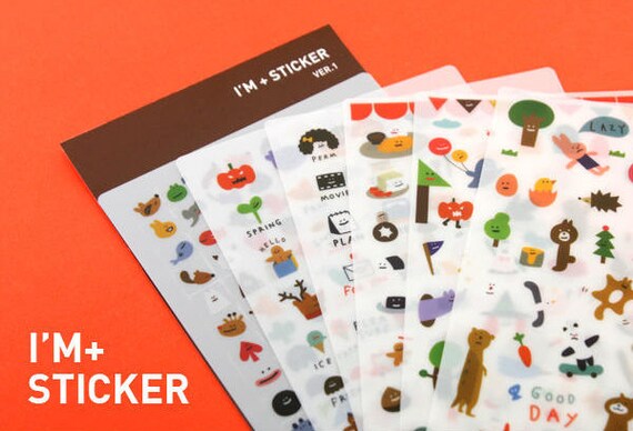 I'M Sticker Set Deco Stickers Masking Stickers Diary | Etsy