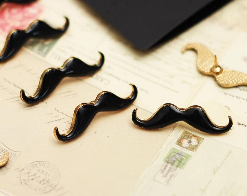 Crystal Gold Plated Beard Push Pins Epoxy Zinc Alloy Push | Etsy