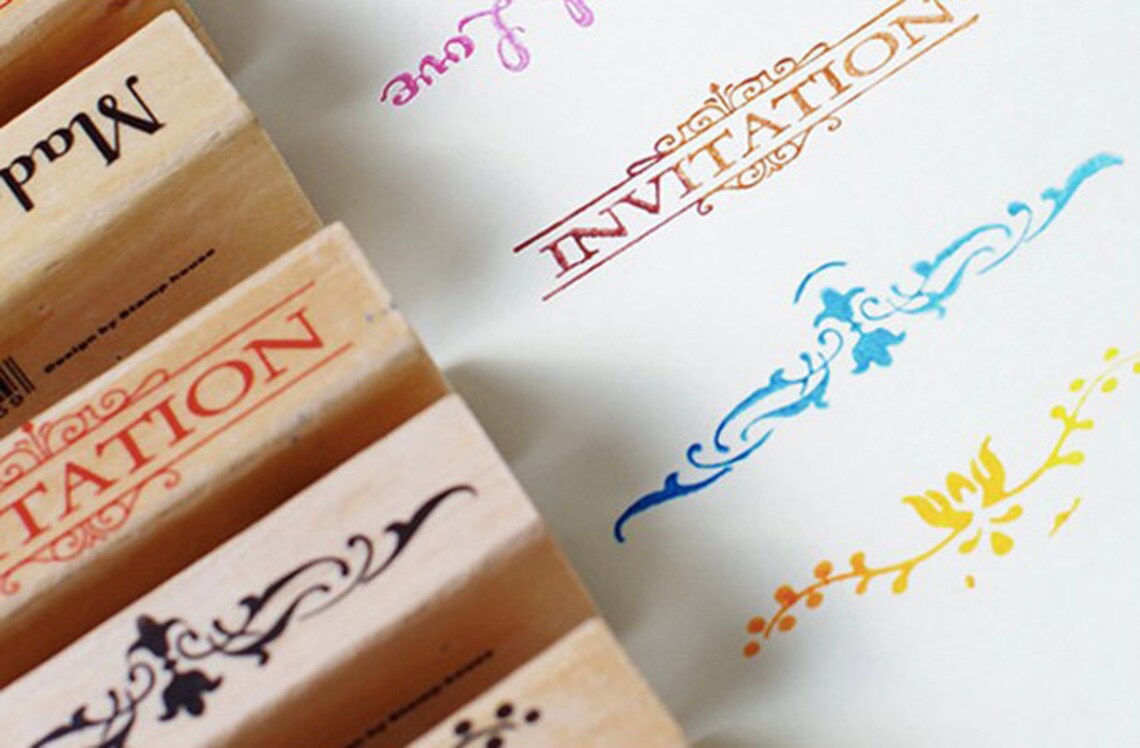 Faded Color Ink Pad Stick Oil Ink Stamp Pad Rainbow Ink | Etsy