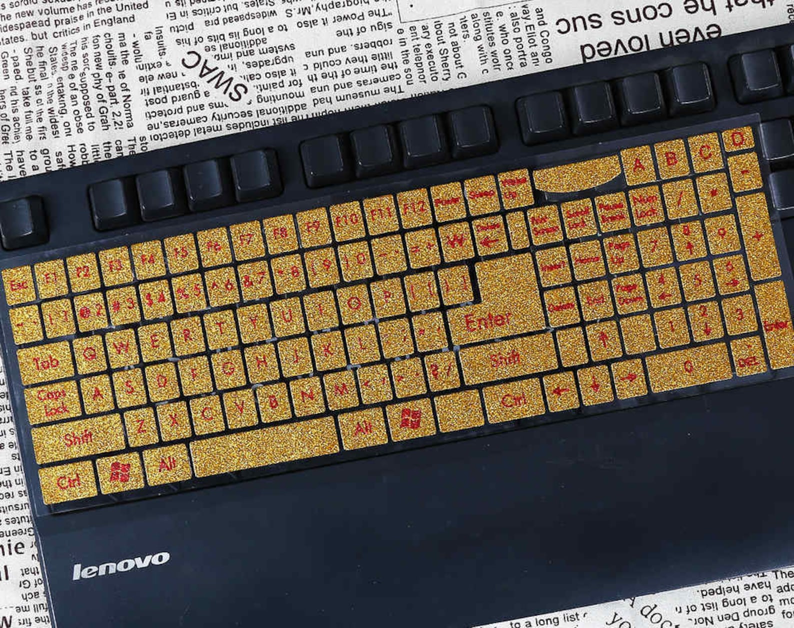 Glitter Keyboard Sticker DIY 3D Desktop Keyboard Decal Common - Etsy