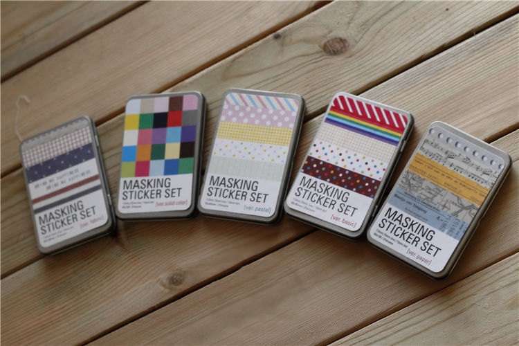 Masking Sticker Settin box ver Deco Sticker Diary | Etsy
