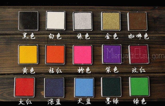 15 Colors Ink Pad Set Stamp Ink Pad Stamp Pad EM62350 | Etsy