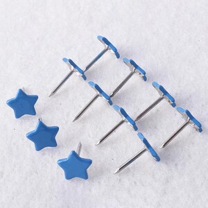 100pcs Metal Push Pin, Flat-head Pushpins, Creative Star Push Pins ...