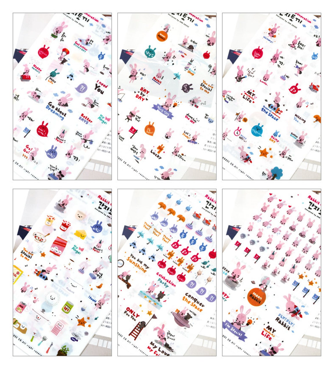 Rabbit Generation Deco Sticker Transparent Sticker DIY | Etsy
