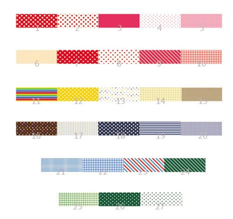 27 Sheets Masking Sticker Set Paper Stickers Deco Stickers | Etsy