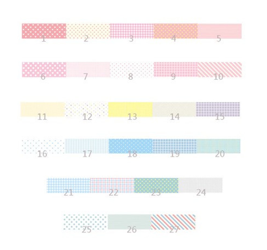 27 Sheets Masking Sticker Set Paper Stickers Deco Stickers | Etsy