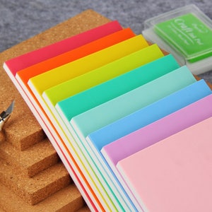 9 Pcs Rubber Block SET - DIY Layer Rubber Blocks - Rainbow Rubber Stamp ...