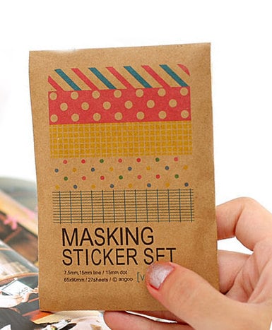 Masking Sticker Set Deco Stickers Paper Stickers 27 | Etsy