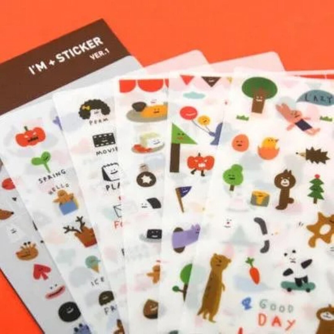 I'M Sticker Set - Deco Stickers - Masking Stickers - Diary Stickers - 6 ...