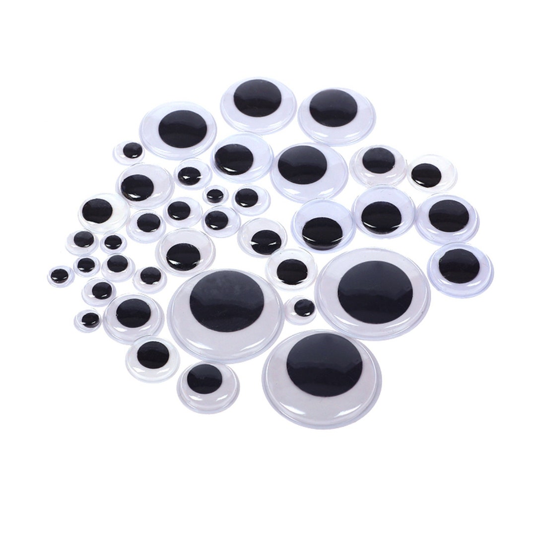 Movable Eye Stickers - Wiggle Eyes - Plastic Eye With Adhesive Sticker ...