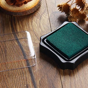 1 Piece Square Ink Pad - Stamp Inkpad - Ink Oil for Rubber Stamp Rubber ...