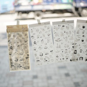 Korean Eli Sticker Set Transparent Elephant Sticker Diary Sticker ...