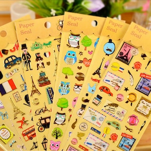 Paper Seal Deco Sticker Diary Sticker Cellphone Sticker - Etsy