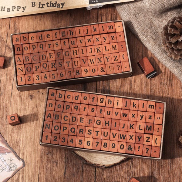 Alphabet Rubber Stamps - Etsy
