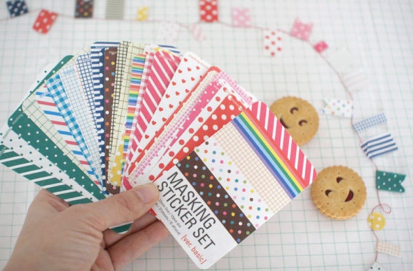 Masking Sticker Set Deco Sticker Diary Sticker Filofax - Etsy