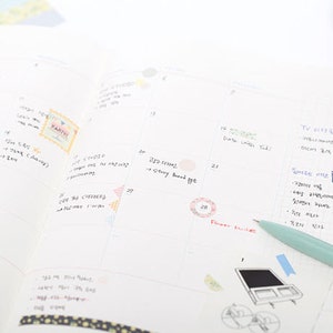 Floral Deco Sticker Set - Stamp Sticker - Diary Sticker - Paper Sticker ...