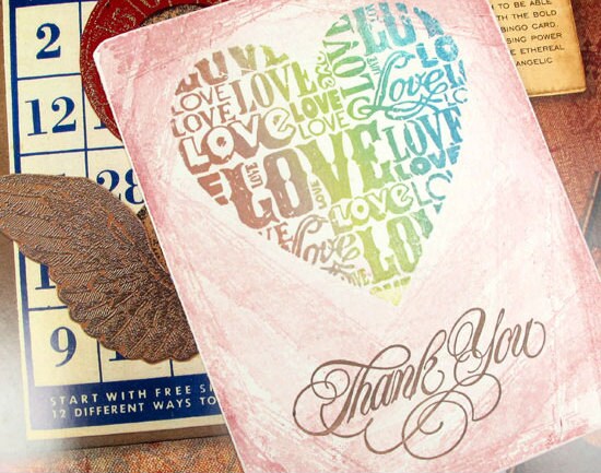 1 Piece Super Size Love Heart Stamp Wooden Rubber Stamp | Etsy