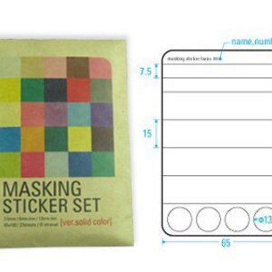 Masking Sticker Set - Deco Stickers - Paper Stickers - 27 Sheets ...