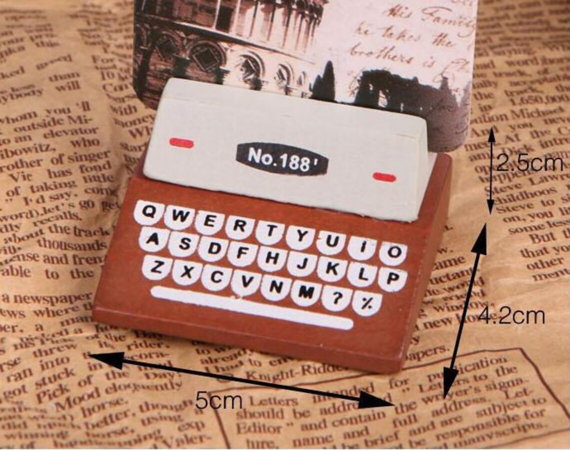 Printer Style Wood Paper Clips card Holder Memo Clip Note | Etsy