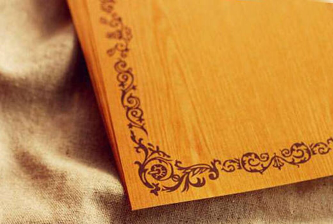 Wood Grain Writing Paper Vintage Stationery Letter Paper | Etsy