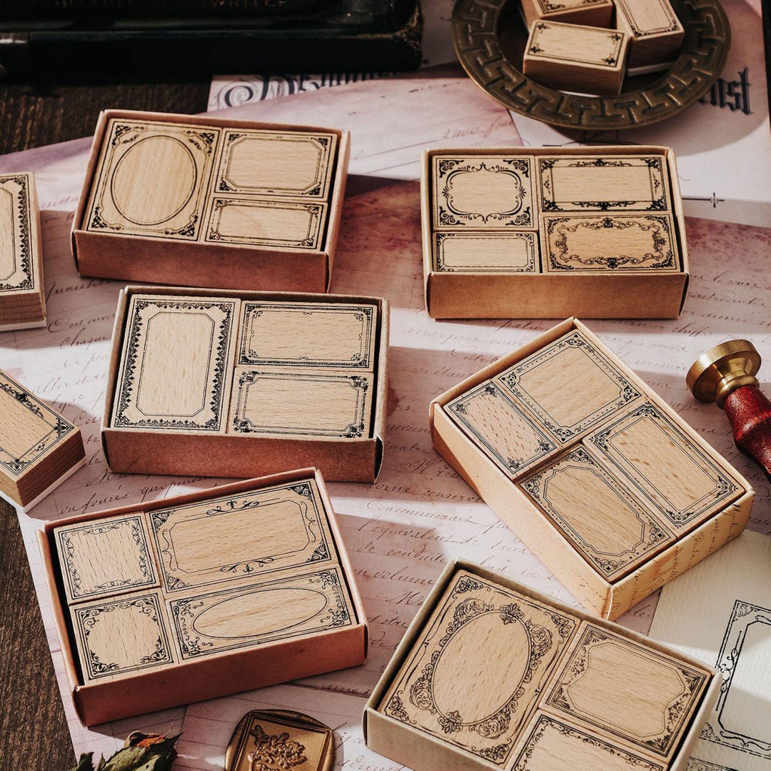 Lace Rubber Stamp Frame Stamp Deco Stamp Vintage Stamp 6 Styles - Etsy